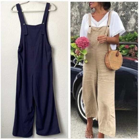Cali1850 | Pants & Jumpsuits | Cali 85 Linen Blend Minimalist Boho ...